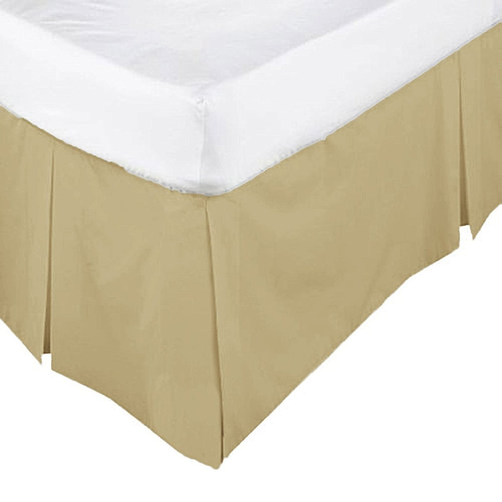 Pleated Base Valance Sheet Beige – Adam Home