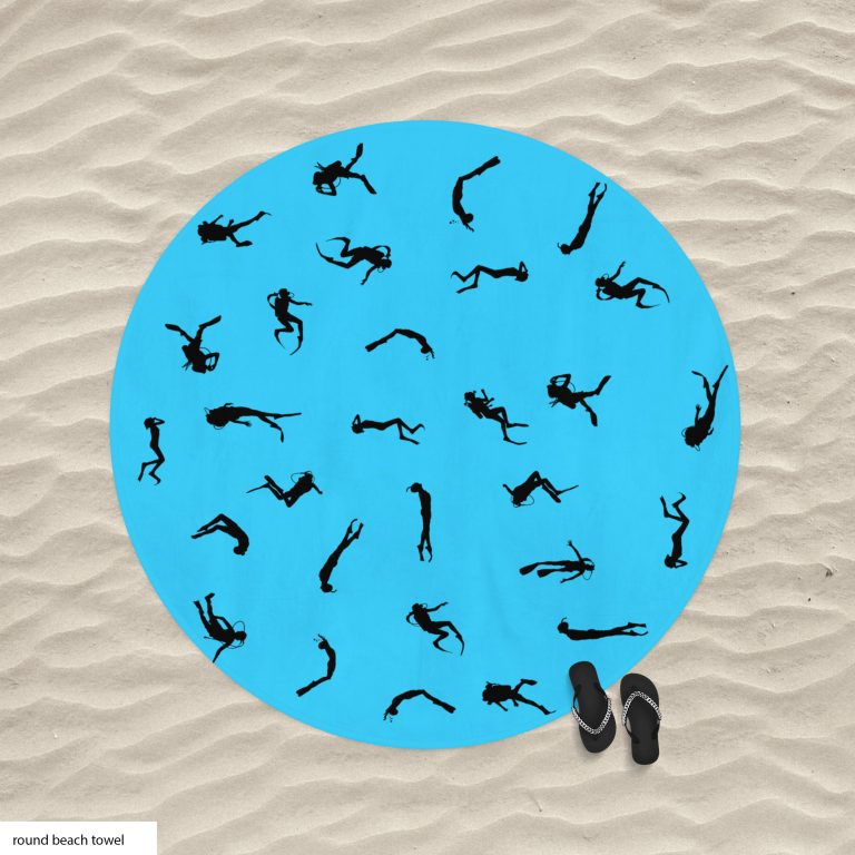 Diving Pattern-Round Beach Towel – Adam Home